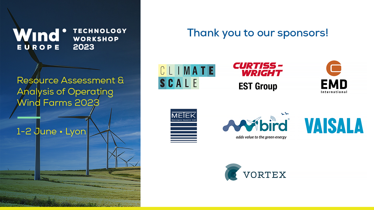 Sponsorship | WindEurope Technology Workshop 2023